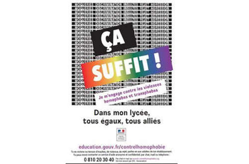 "Ça suffit!", la nouvelle campagne contre l'homophobie et la ...